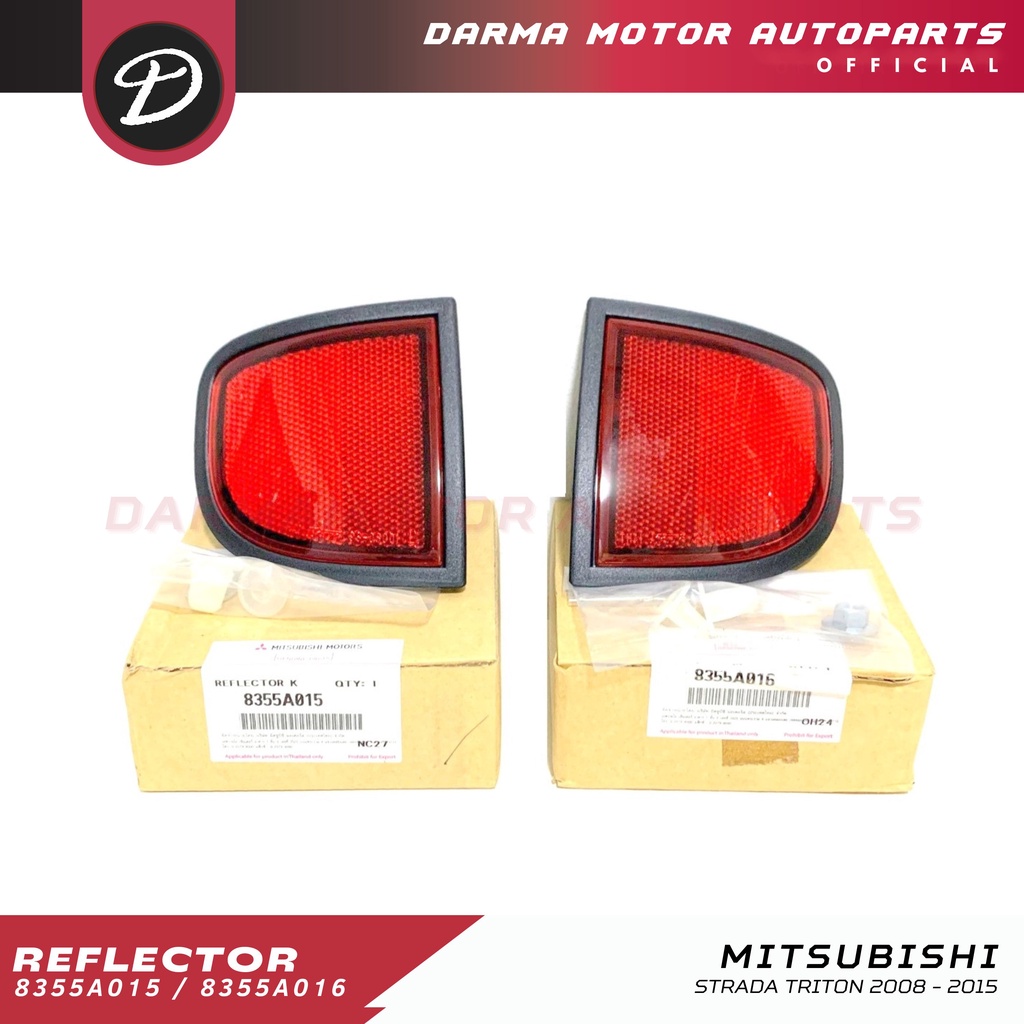Jual Lampu Reflektor Reflector Lampu Bumper Belakang Mitsubishi Triton ...