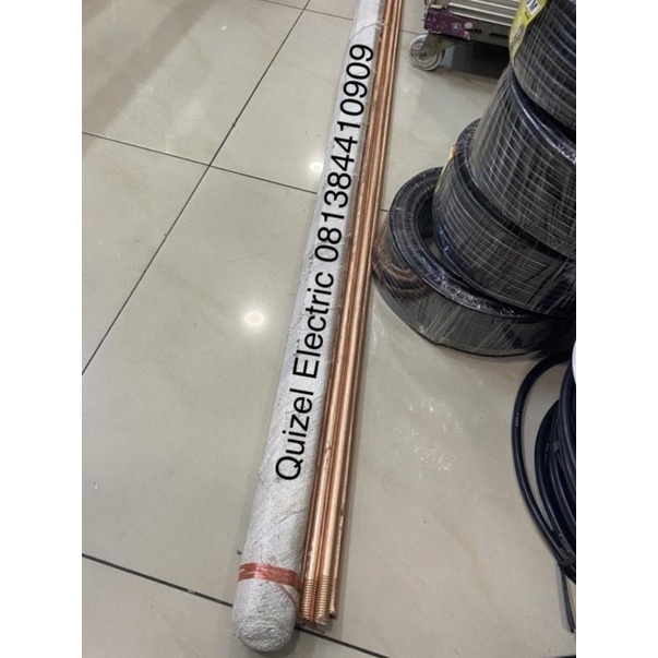 Jual Grounding Rod / Stik Rod Besi Sepuh Tembaga 2.4meter | Shopee ...