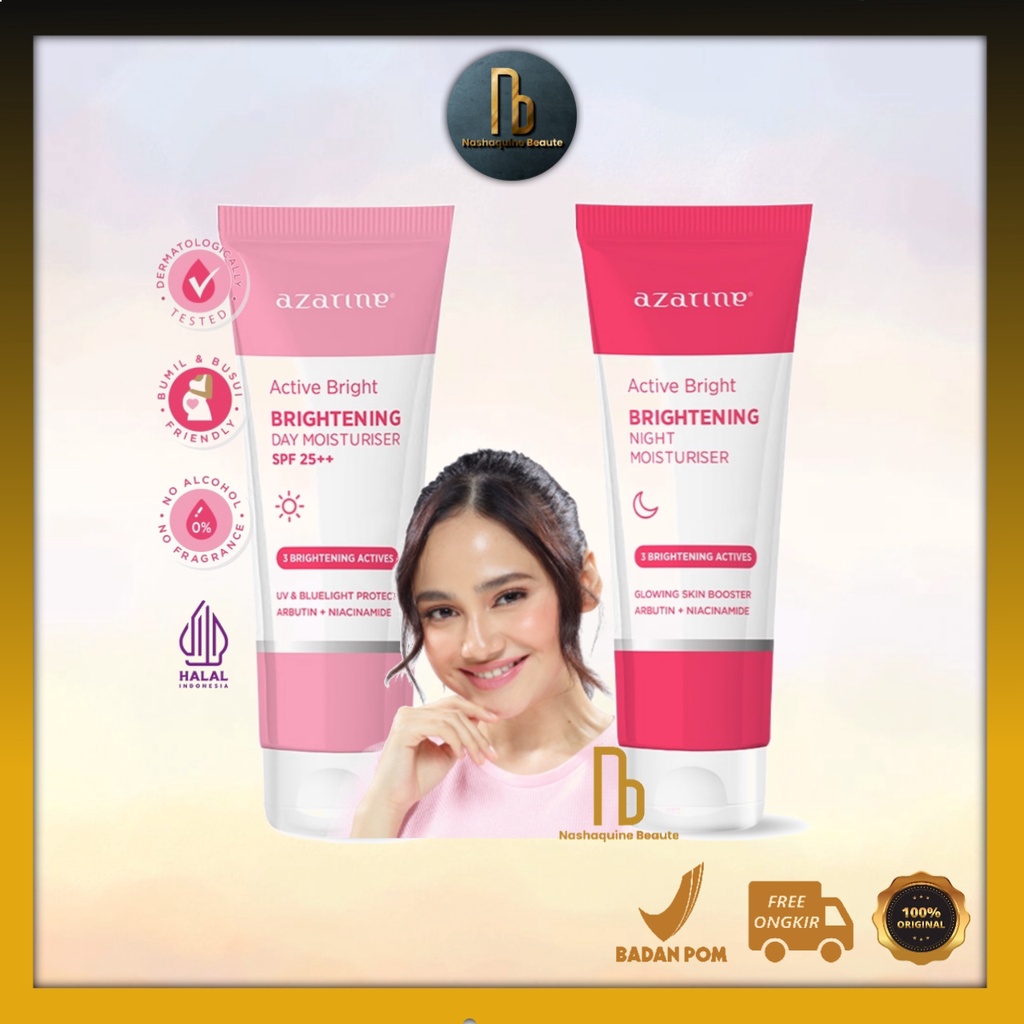 Jual Azarine Active Bright - Brightening Moisturizer Day Night Cream ...