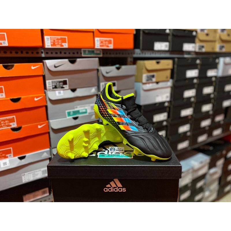 Jual Sepatu Bola Adidas Copa Sense.3 FG Black Cyan GW3593 Original BNIB ...