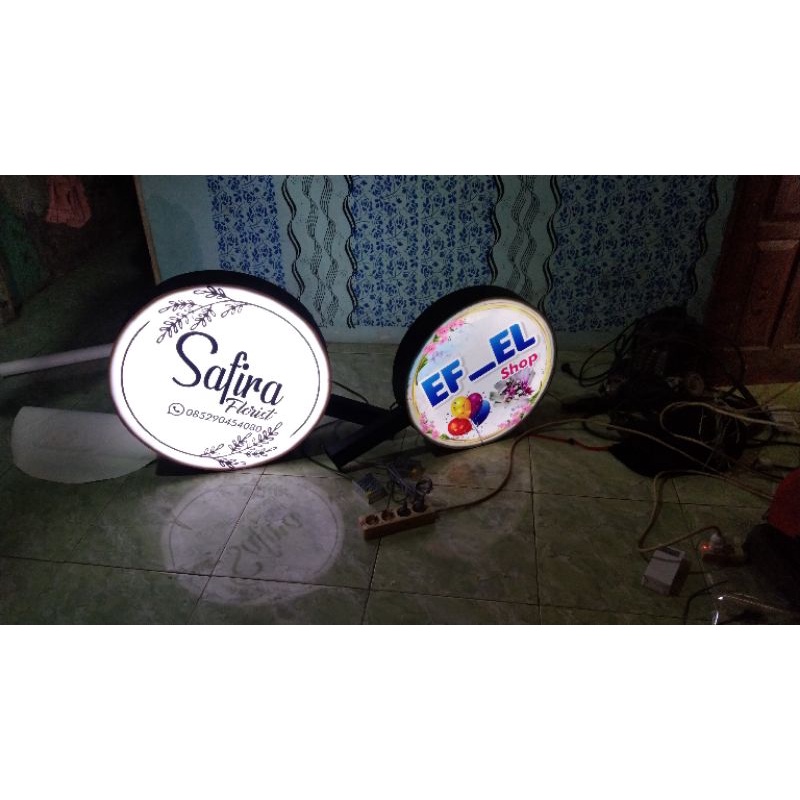 Jual NEON BOX CUSTOM 2 SISI DUA SISI AKRILIK BULAT/PERSEGI | Shopee ...