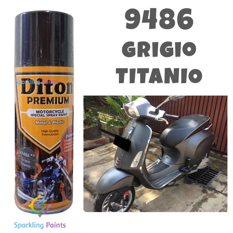 Jual Pilox Diton Premium Vespa Grigio Titanio 9486 400ml Warna Grey Abu ...