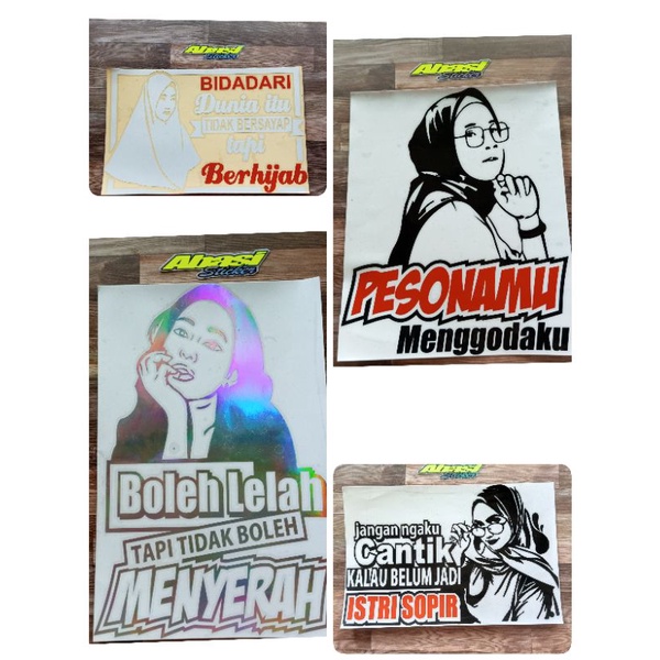 Jual STICKER CUTTING KATA - KATA UNTUK KACA PINTU MOBIL TRUK DAN PICK ...