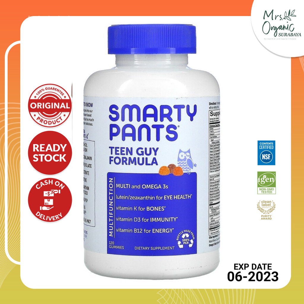 Jual Smarty Pants Teen Guy Men Formula Multivitamin Anak Lemon Lime ...