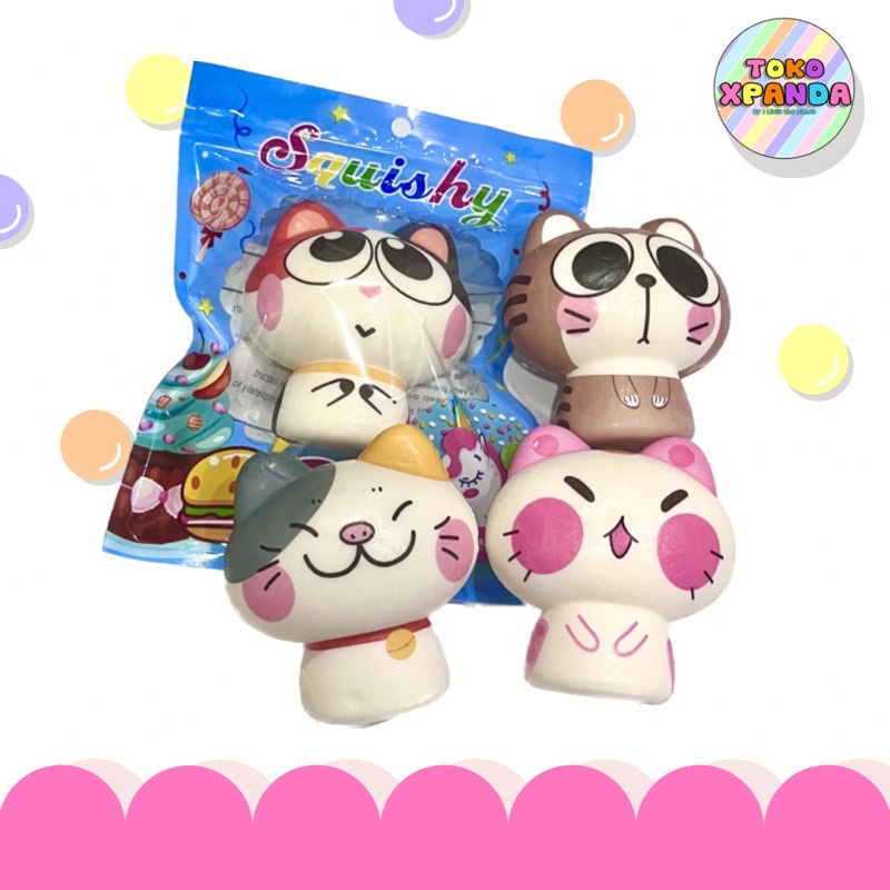 Jual [SALE] Squishy Kucing Lucu Size Big – Soft & Slow Cat Kitty Kitten ...