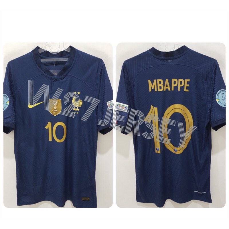 Jual JERSEY PLAYER ISSUE - France Home 2022 name player Giroud, Mbappe ...