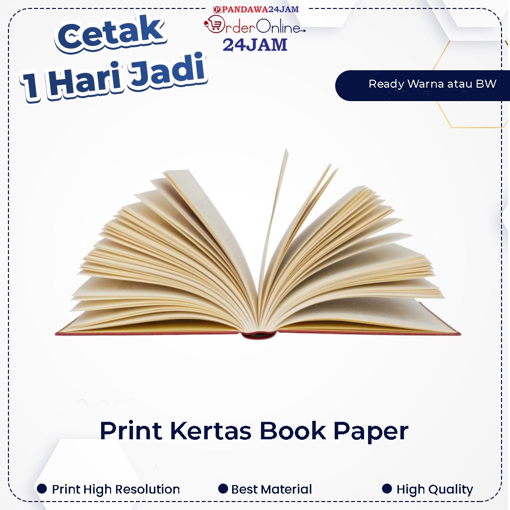 Jual PRINT CETAK BOOK PAPER | 1 SISI 2 SISI | HITAM PUTIH / WARNA ...