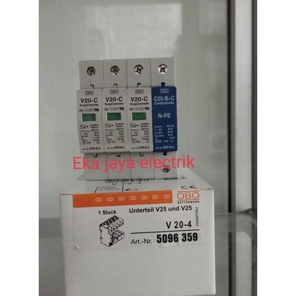 Jual Surge Arrester OBO V20-C 280V 3P+N-PE | Shopee Indonesia