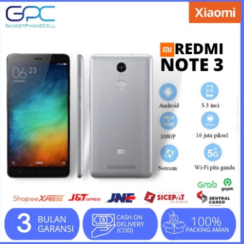 Jual [baru] "xiaomi redmi note 3 2gb ram 16gb rom jaringan 4g lte helio ...