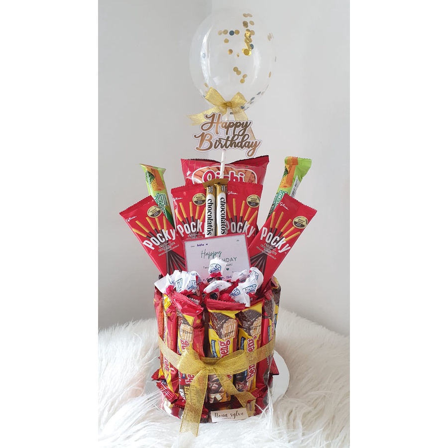 Jual SNACK TOWER BALON ULTAH/Snack Buket/Snack ultah anak/snack bunga ...