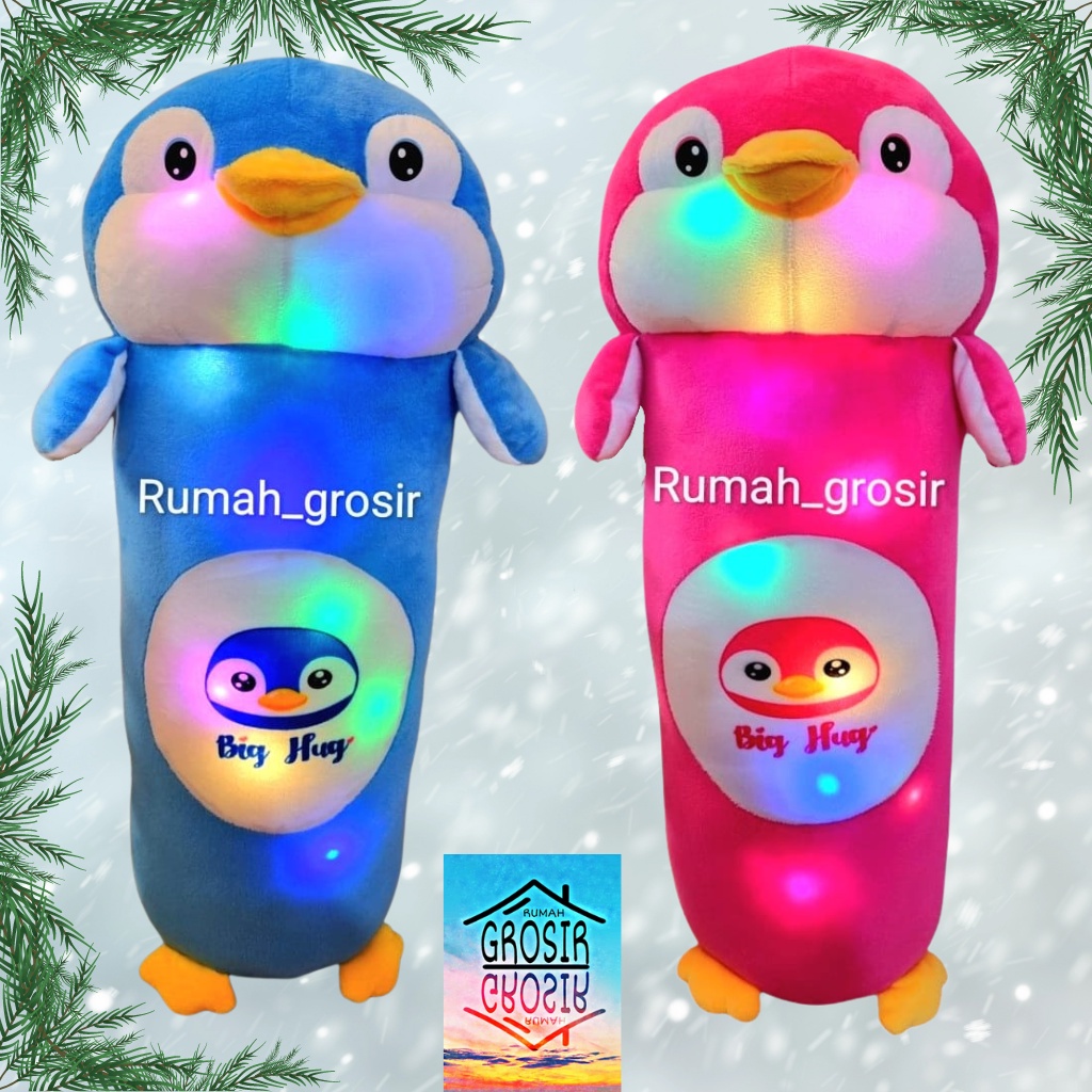 Jual Guling Boneka Penguin Chubby Plush Mewah Lampu LED | Shopee Indonesia
