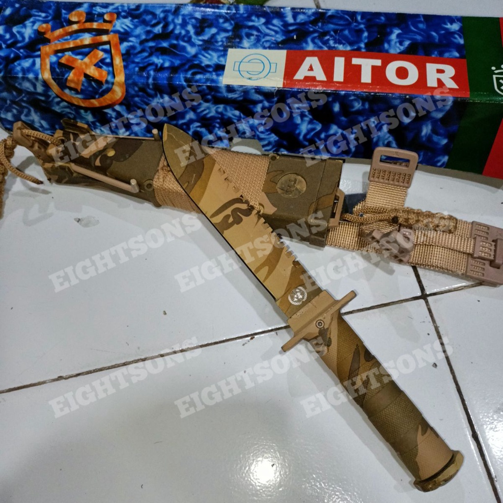 Jual Pisau LIBANON Asli Jatah TNI Pisau Aitor Original Standard TNI ...