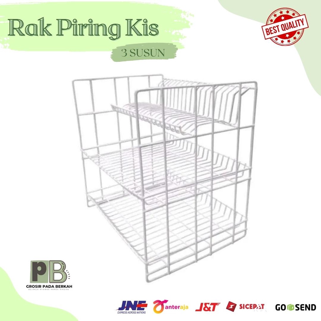 Jual GPB - Rak Piring Kis 3 Susun - Rak Piring Stainless - Rak Piring ...