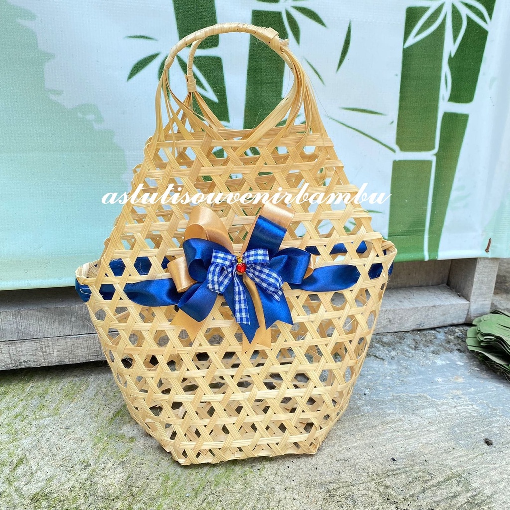 Jual TAS KERANJANG HAMPERS LUCU tas belanja tas anyam tas lucu tas ...