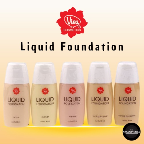 Jual Viva Liquid Foundation With Bengkuang Ekstrak 30 gr | Shopee Indonesia