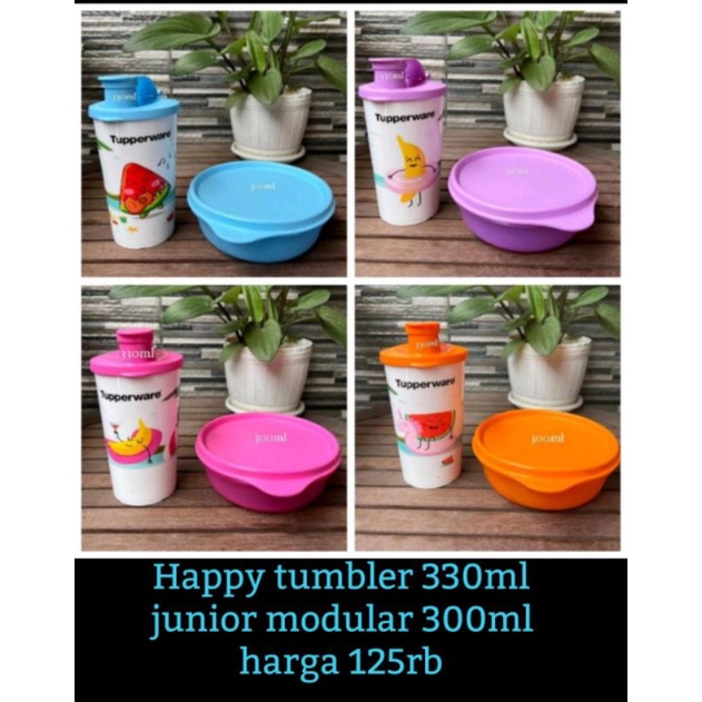 Jual happy day paket 70rb tupperware bawa bekal junior modular happy ...