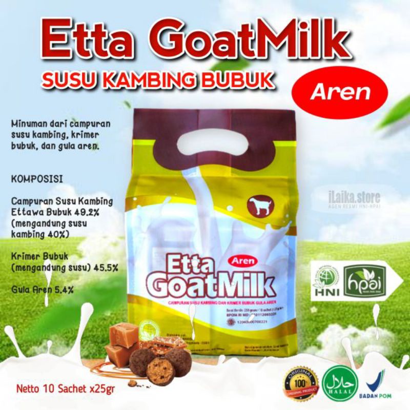 Jual SUSU KAMBING BUBUK HNI ETTA GOAT MILK PRODUK ORIGINAL HNI HPAI ... Jual SUSU KAMBING BUBUK HNI ETTA GOAT MILK PRODUK ORIGINAL HNI HPAI ...