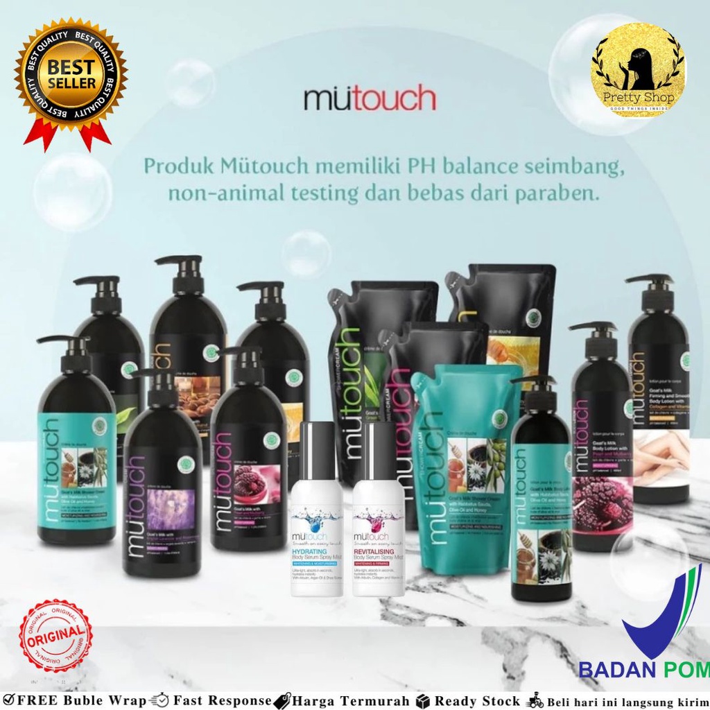Jual MUTOUCH Goat's Milk Shower Cream (1000ml/800ml/400ml) | Shopee ...