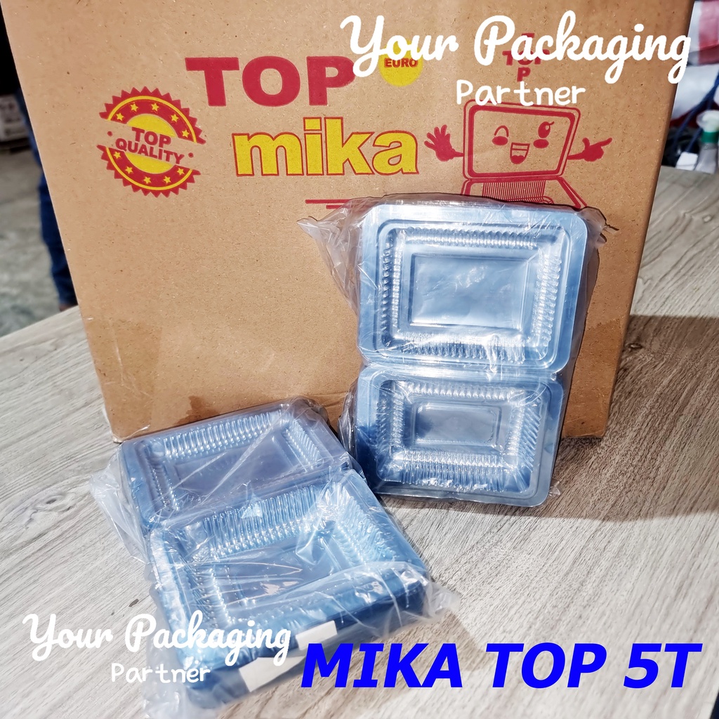 Jual (isi100) MIKA TOP 5T MIKA KUE BUNGKUS WADAH TEMPAT MAKANAN ROTI ...