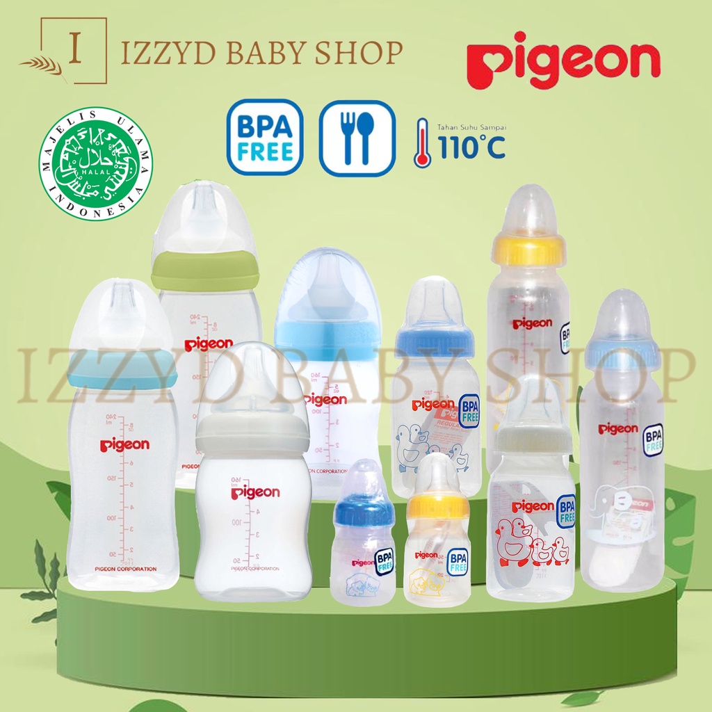 Jual Botol susu bayi pigeon botol standart PP assort botol anti sedak ...