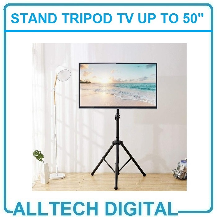 Jual Stand Tripod Monitor TV Berdiri Bracket Portabel Portable up to 50 ...