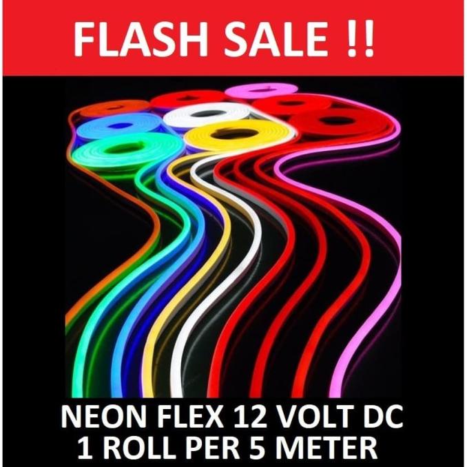 Jual Lampu Neon Flex LED selang 12V DC neonflex 12 v volt sign 12volt ...