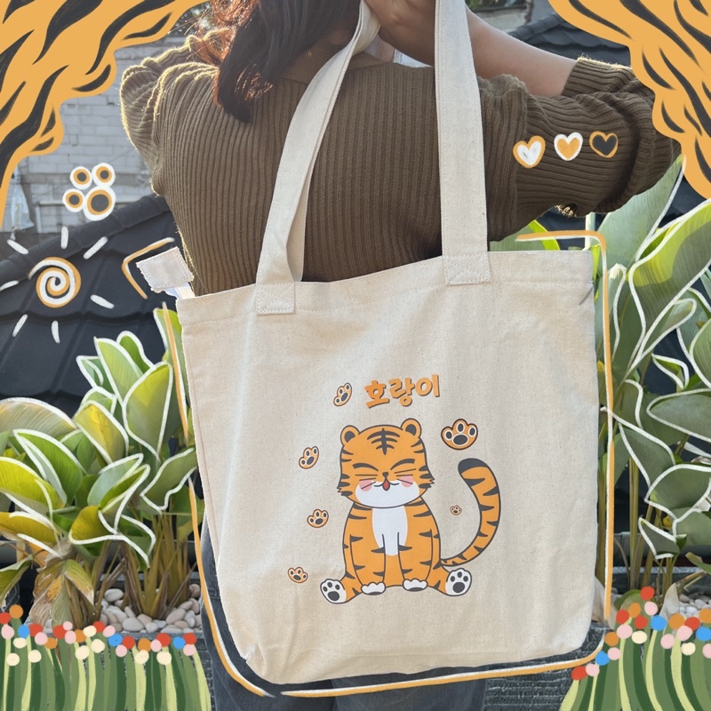 Jual Totebag Horangi Horanghae Tiger | Shopee Indonesia