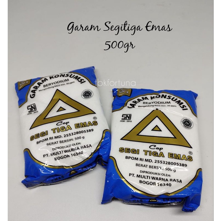 Jual Garam Halus Segitiga Emas 500gr | Shopee Indonesia