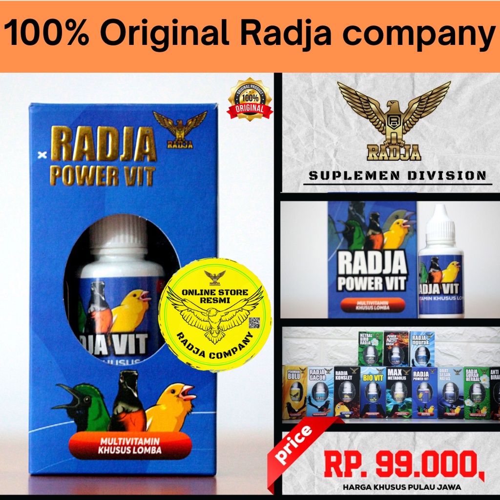 Jual DOPING Burung HARIAN Power Vit Produk Radja Company | Shopee Indonesia