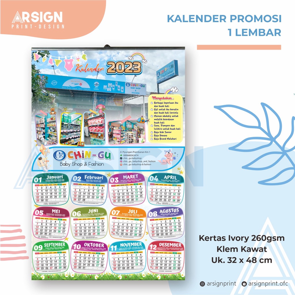 Jual KALENDER FOTO CUSTOM | KALENDER PROMOSI | Shopee Indonesia