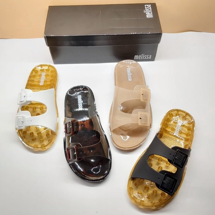 Jual NEW Sandal Melissa Wide Women Sandal Selop Wanita | Shopee Indonesia