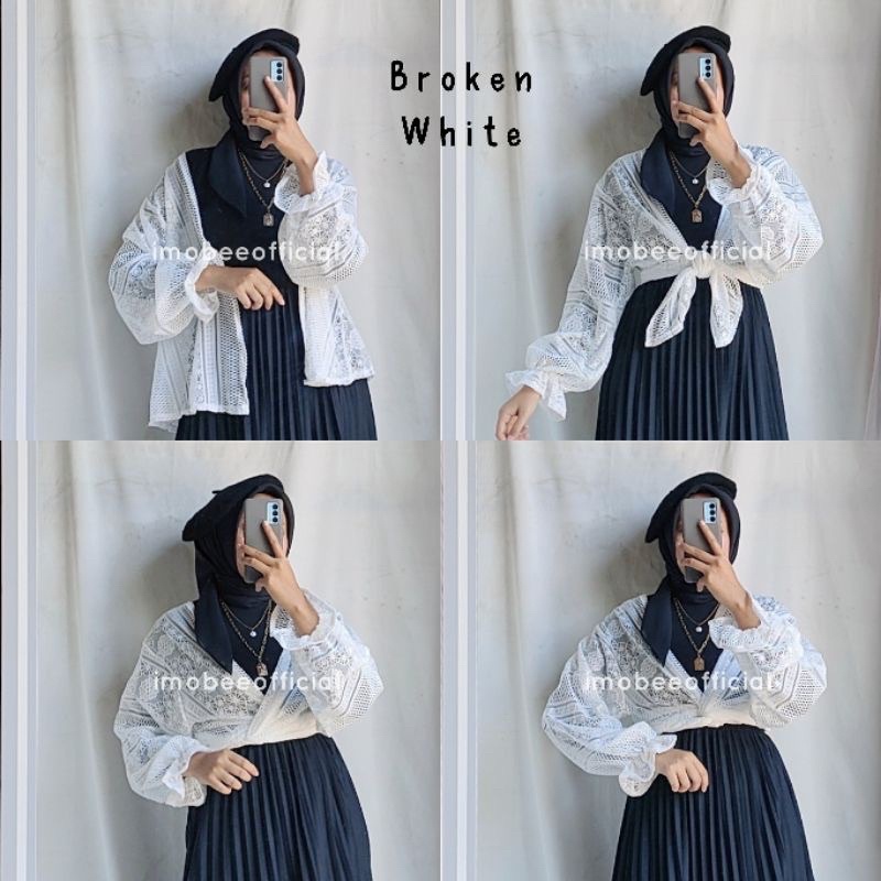 Jual COD OUTER BURKAT PREMIUM LENGAN KERUT / CARDIGAN LENGAN KERUT ...