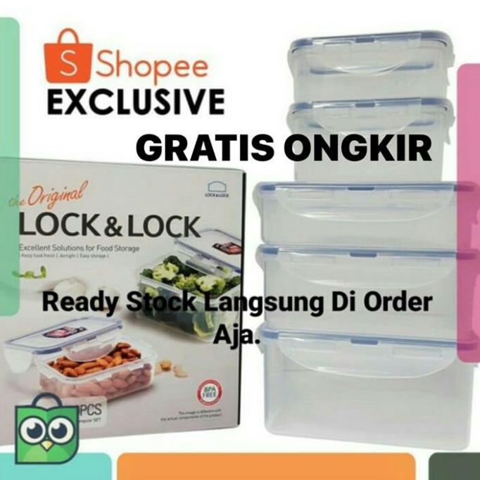 Jual Lock&Lock Lock N And & Lock Locknlock Gift Set 5Pcs Tempat Makan ...