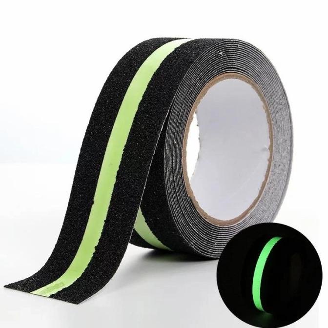 Jual Lakban Lantai Anti Slip Tangga Glow Tape Stiker Fosfor 5cm x 5 meter | Shopee Indonesia