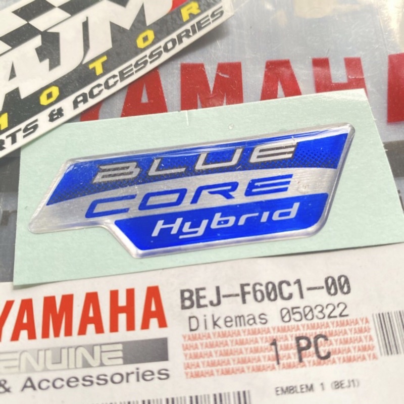 Jual emblem blue core hybrid original yamaha | Shopee Indonesia