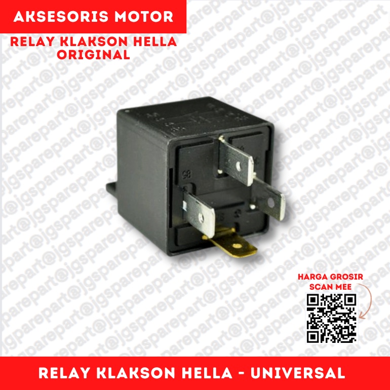 Jual Relay ORI Hella 4 kaki untuk klakson 12V 30A Ori original mobil ...
