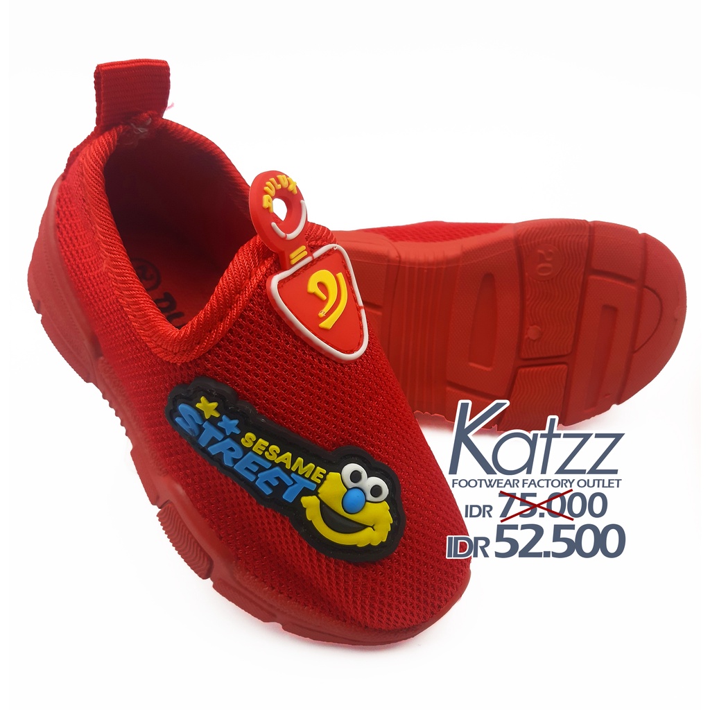 Jual Katzz - Slip On Anak Warna Merah Uk 20-30 / Sepatu Anak Lucu ...