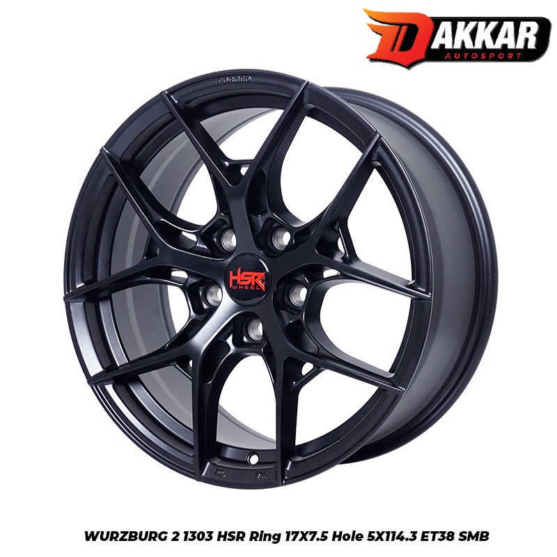 Jual Pelek Murah Ring 17 HSR WURZBURG Velg HSR R17 Lebar 8 Pcd.5X114,3 ...