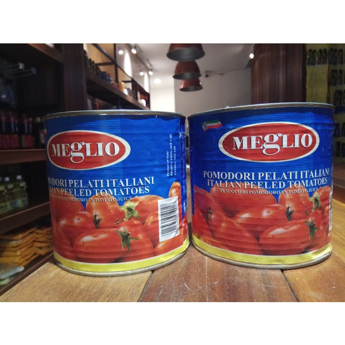 Jual MEGLIO ITALIAN PEELED TOMATO 2,5 KG | Shopee Indonesia