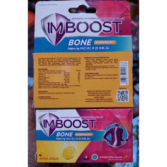 Jual Imbost Bone effervescent Rasa jeruk isi 8tablet | Shopee Indonesia