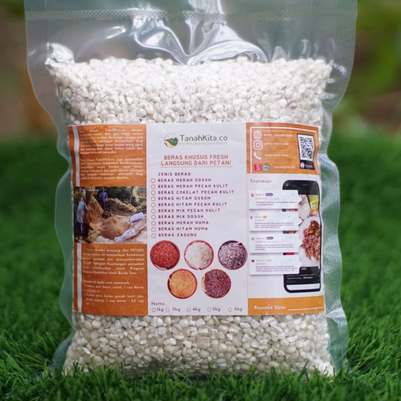Jual Beras Hanjeli I Jali FRESH langsung dari Petani (500 gram vacuum ...
