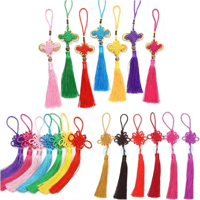 Jual NEW Tassel Gantungan Merah Hiasan Ornamen Imlek Gantungan Kepang ...