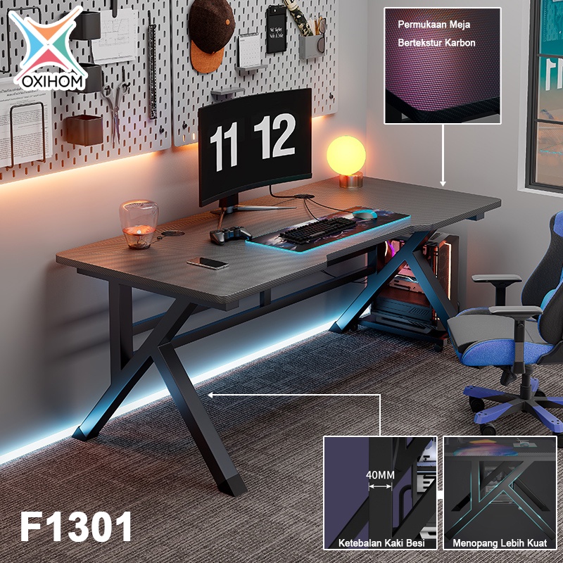 Jual Oxihom Meja Gaming Meja Belajar Meja Komputer PC Meja Kerja ...