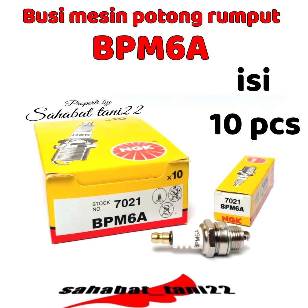 Jual busi mesin rumput busi mesin potong rumput 2T busi chainsaw senso simso mini tiller isi 10 ...