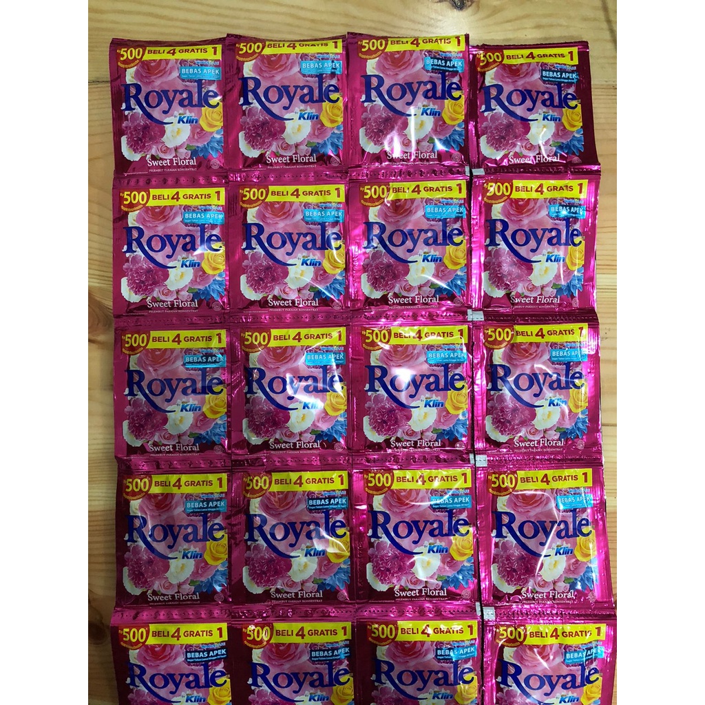 Jual ROYALE SACHET 13ML PEWANGI SOFTENER 1 RENCENG 12 PCS [SWEETSPACE ...