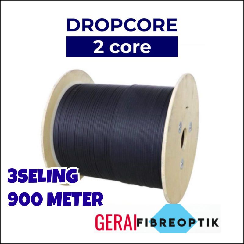 Jual Kabel 2 Core 3 Seling 900 Meter Dropcore Cable For Network(FO ...