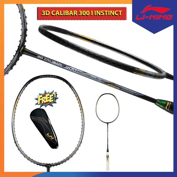 Jual LINING 3D CALIBAR 300 I RAKET BADMINTON ORIGINAL | Shopee Indonesia