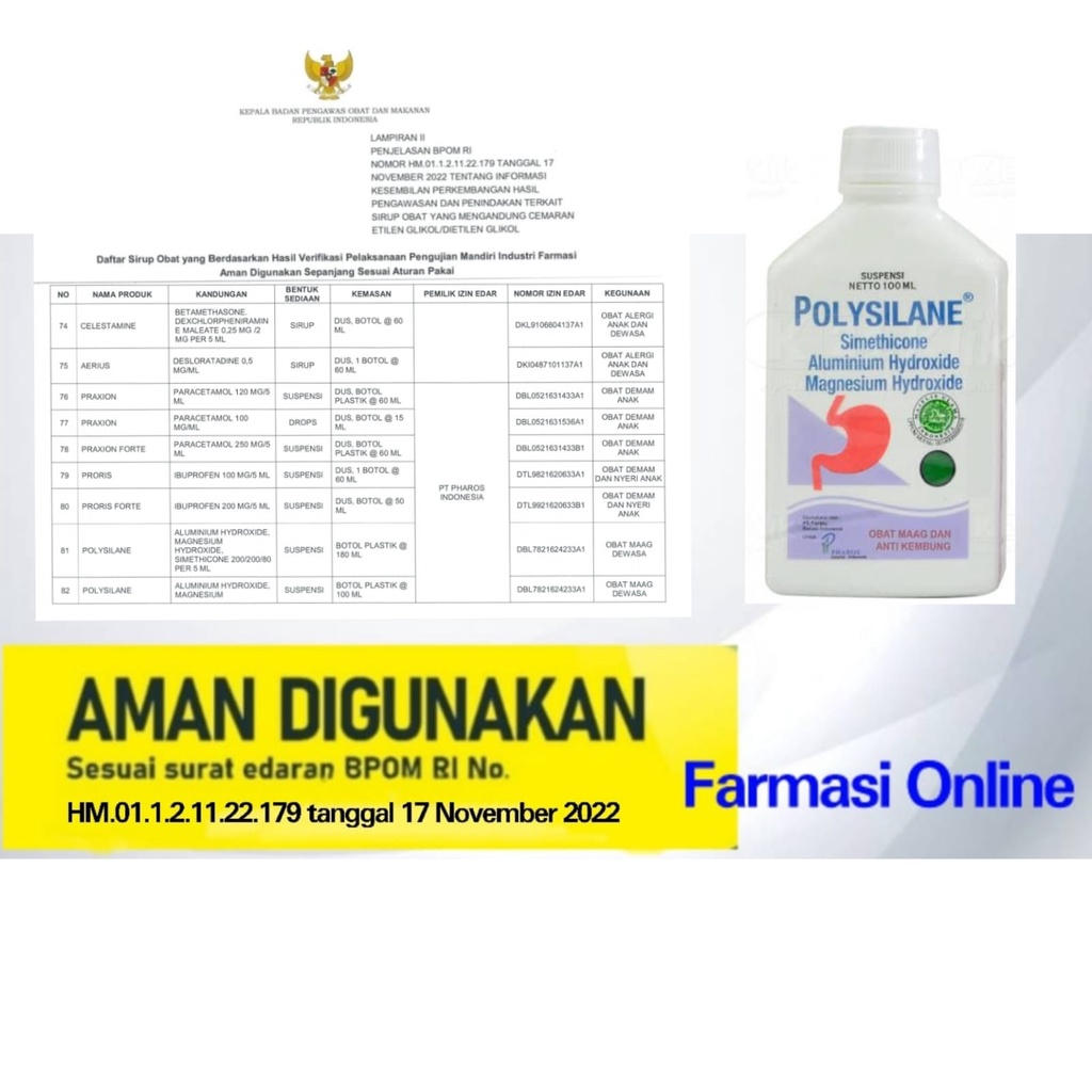 Jual Polysilane Syrup 100 ml | Shopee Indonesia