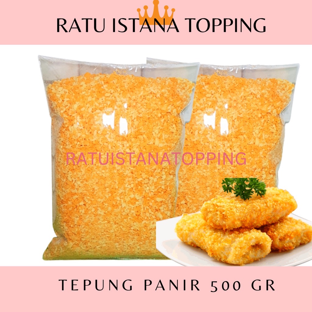 Jual TEPUNG PANIR TEPUNG ROTI MIX 500 GR BREAD CRUMBS NUGGET PISANG ...