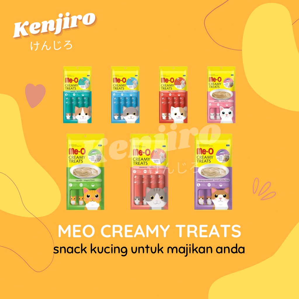 Jual MEO CREAMY TREATS - Me-o Makanan Cemilan Snack Kucing Liquid 1 ...